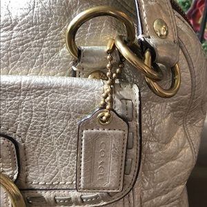 Coach | Bags | Coach Metallic Gold Handbag | Poshmark